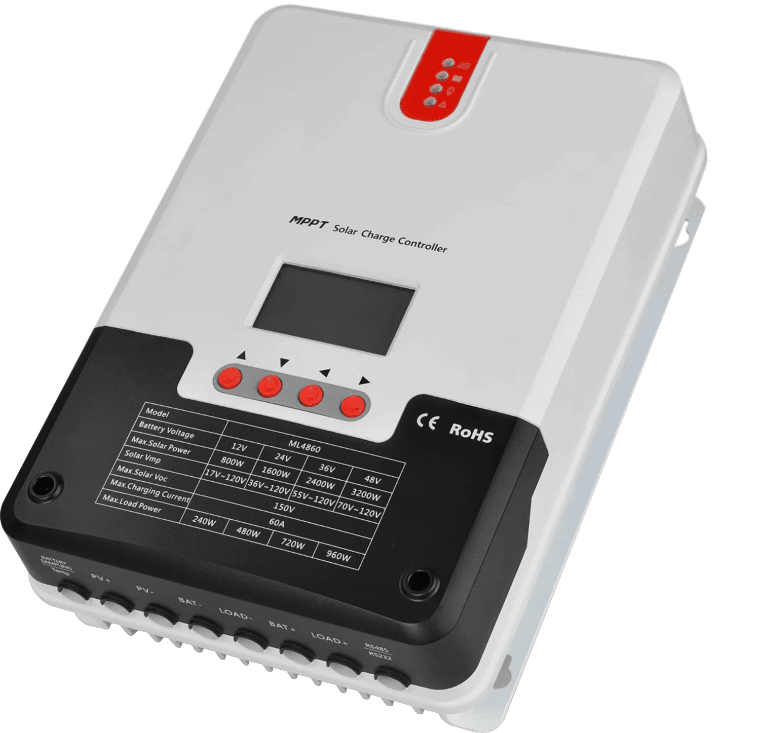 EV-ML4860 MPPT Series Solar Charge Controller - Envoltage